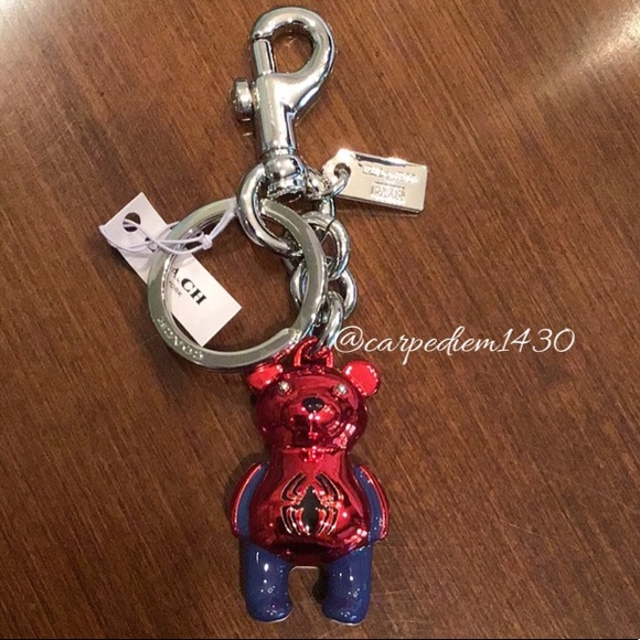 Coach | Accessories | Coach Marvel Spider Man Bear Bag Charm | Poshmark